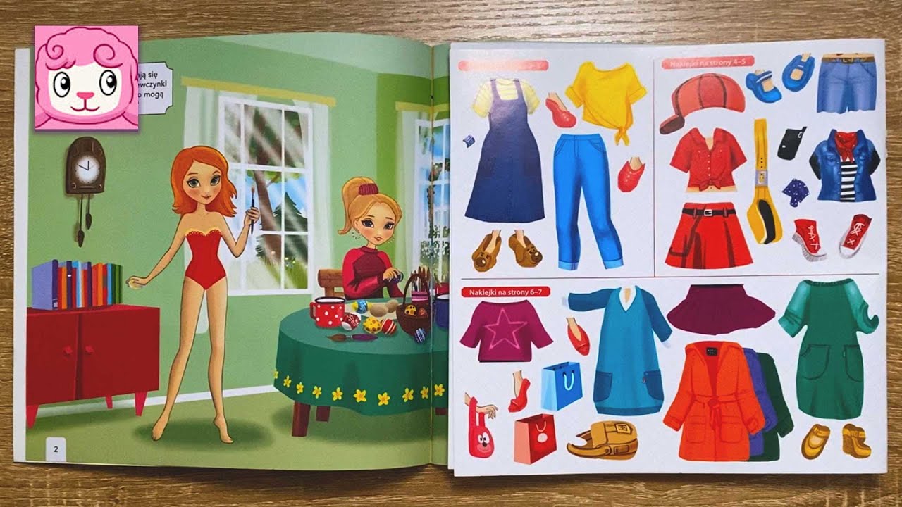 Sticker book model № 1. Stickers dress me designer outfits. Sticker ...