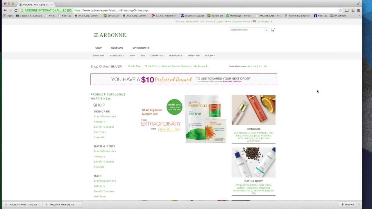 Arbonne- How to order as a preferred client - YouTube