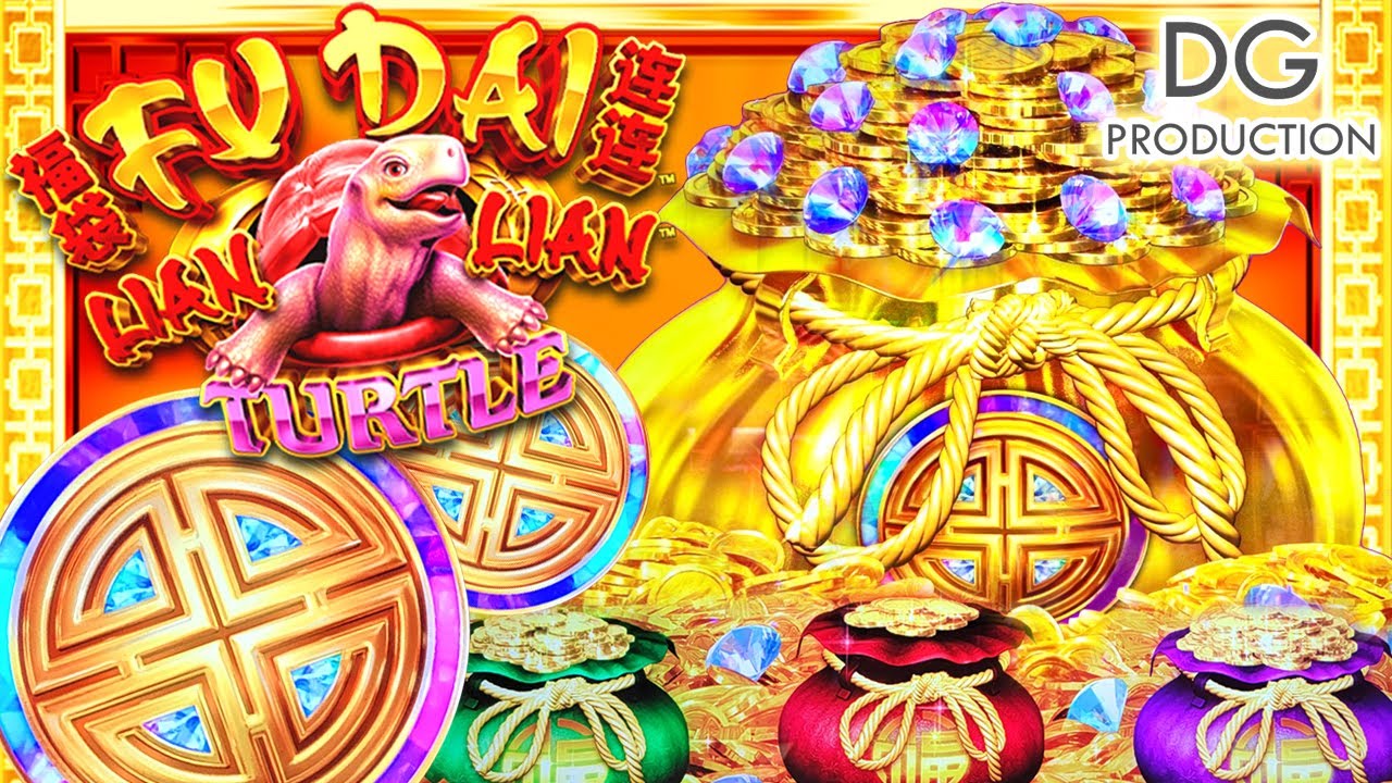 💎NEW Fu Dai Lian Lian Turtle 🐢 Bag Game Huge Win Bonus Wheel Aristocrat ...