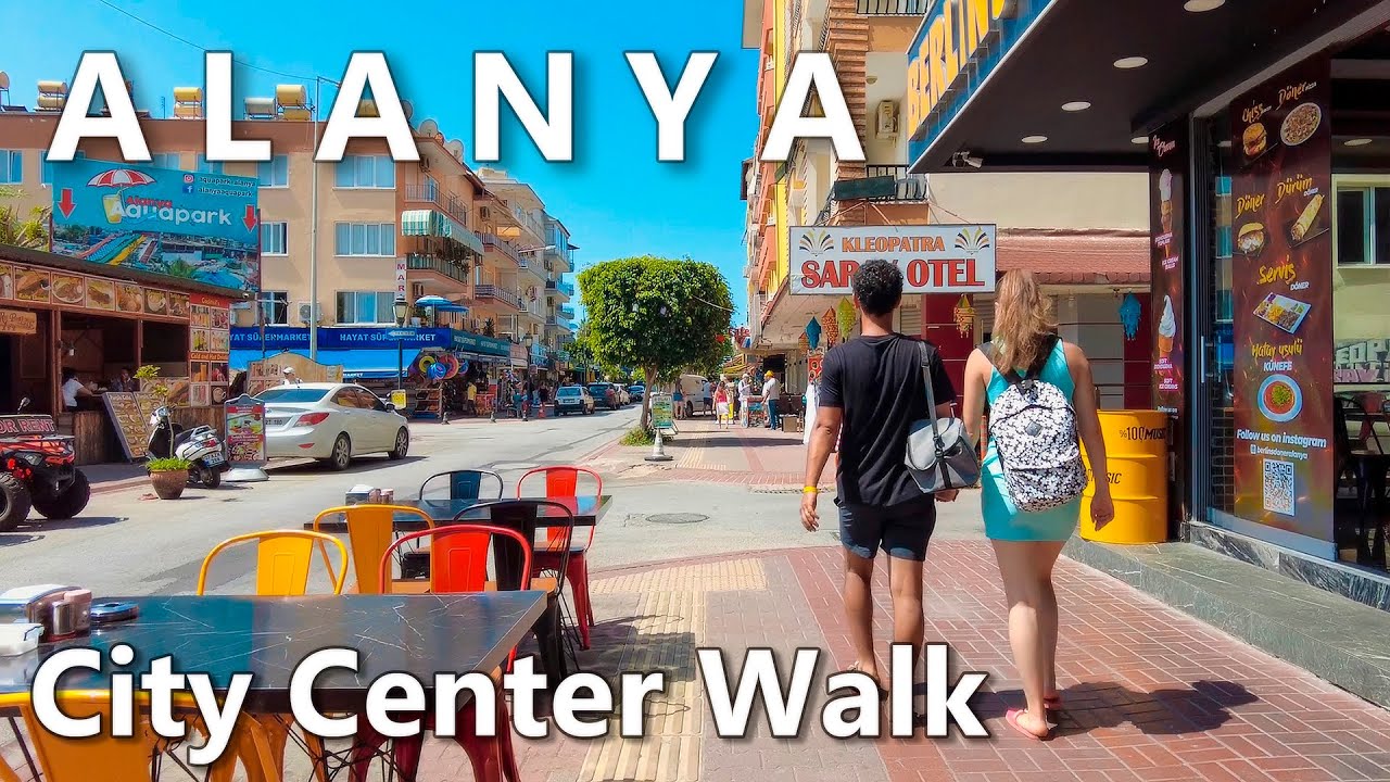 Alanya City Center Walking Tour Turkey 4K🇹🇷 - YouTube