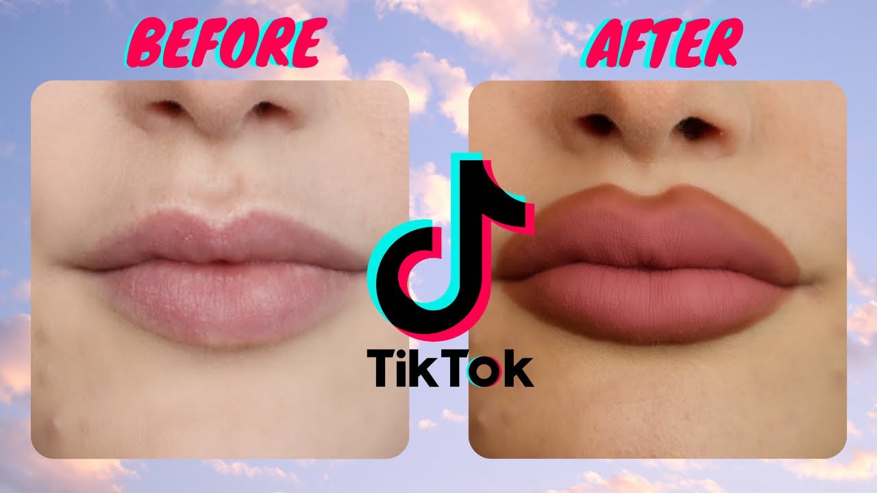 I Try Overlining My Lips The Tiktok Way Hannah Tyson Youtube