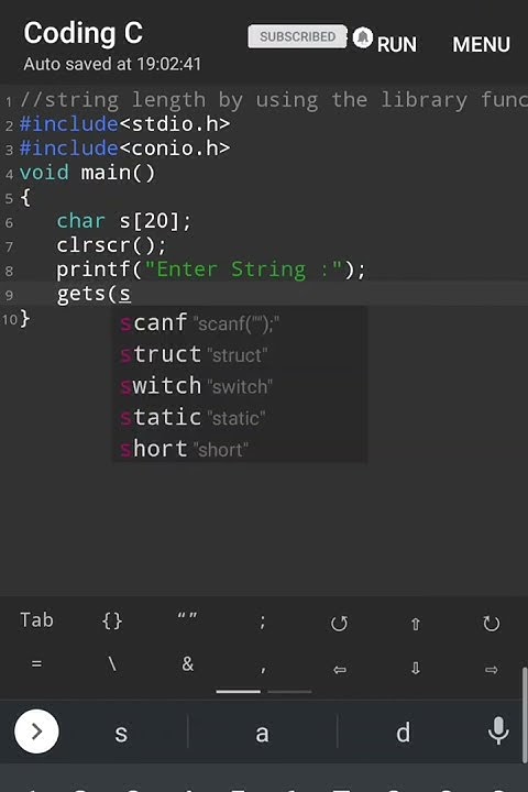 #27 String length function in C program |#c_language #shorts #c_programming #coding #teach ...