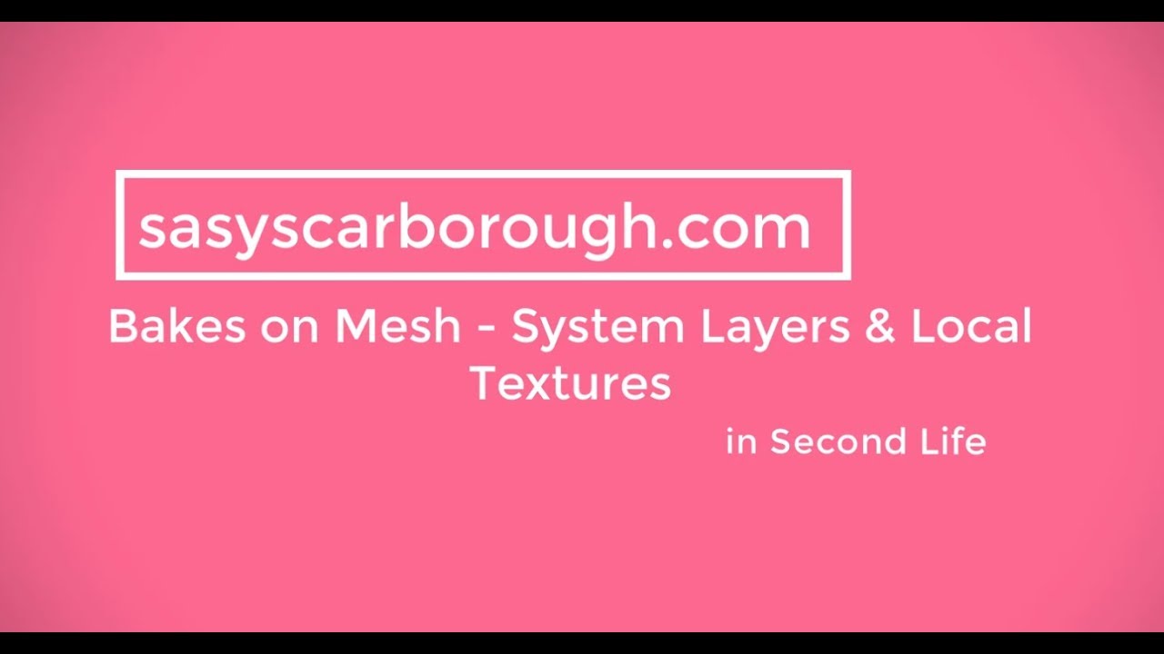 Bakes on Mesh - System Layer Alphas & Local Textures - YouTube
