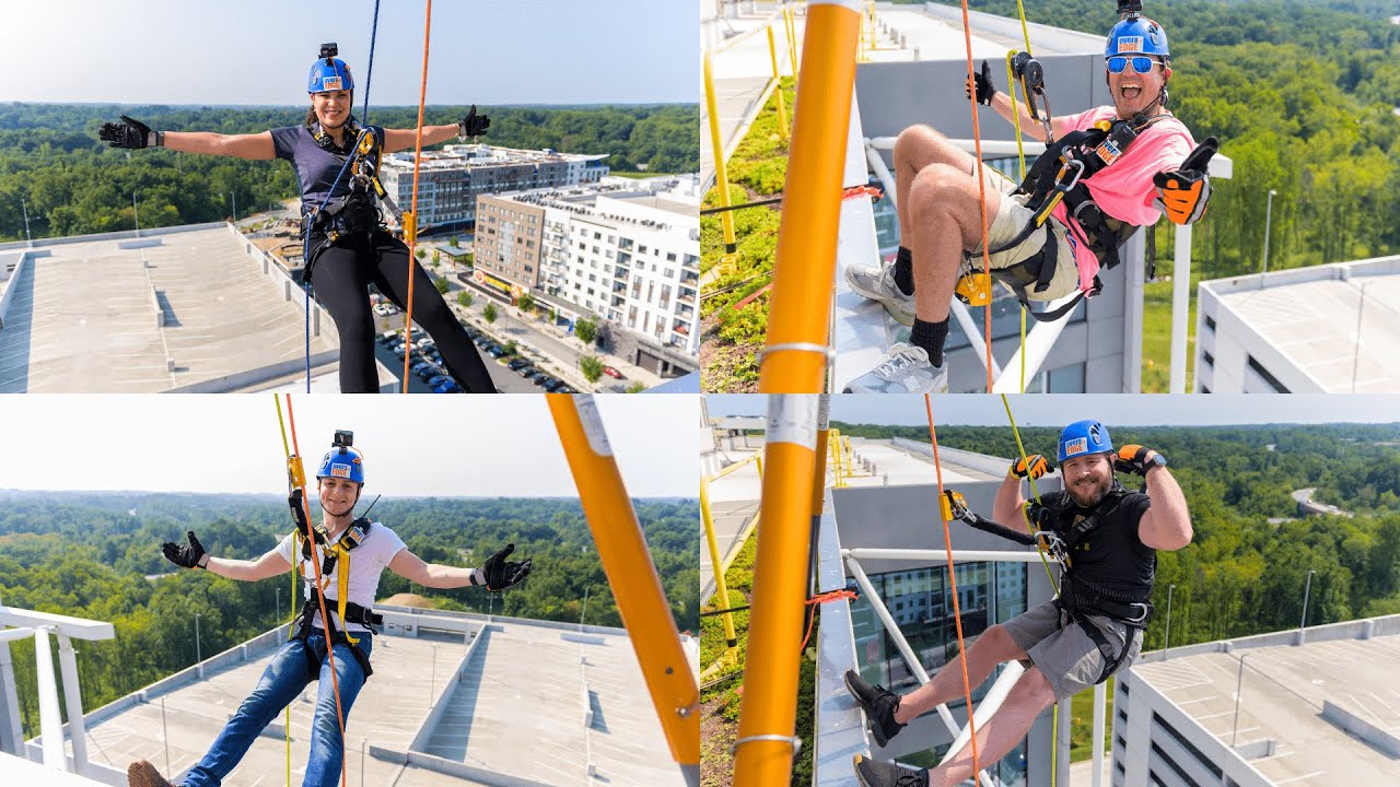 Team Tenable Rappels 12 Story HQ Building with Special Olympics ...