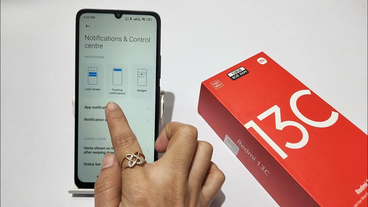 How to turn on notifications on redmi 13c 5g | redmi 13c me notification off kaise kare - YouTube