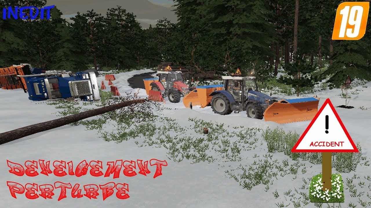 FS19/ACCIDENT A CAUSE DE LA NEIGE/DENEIGEMENT/HORS SERIE/INÉDIT - YouTube