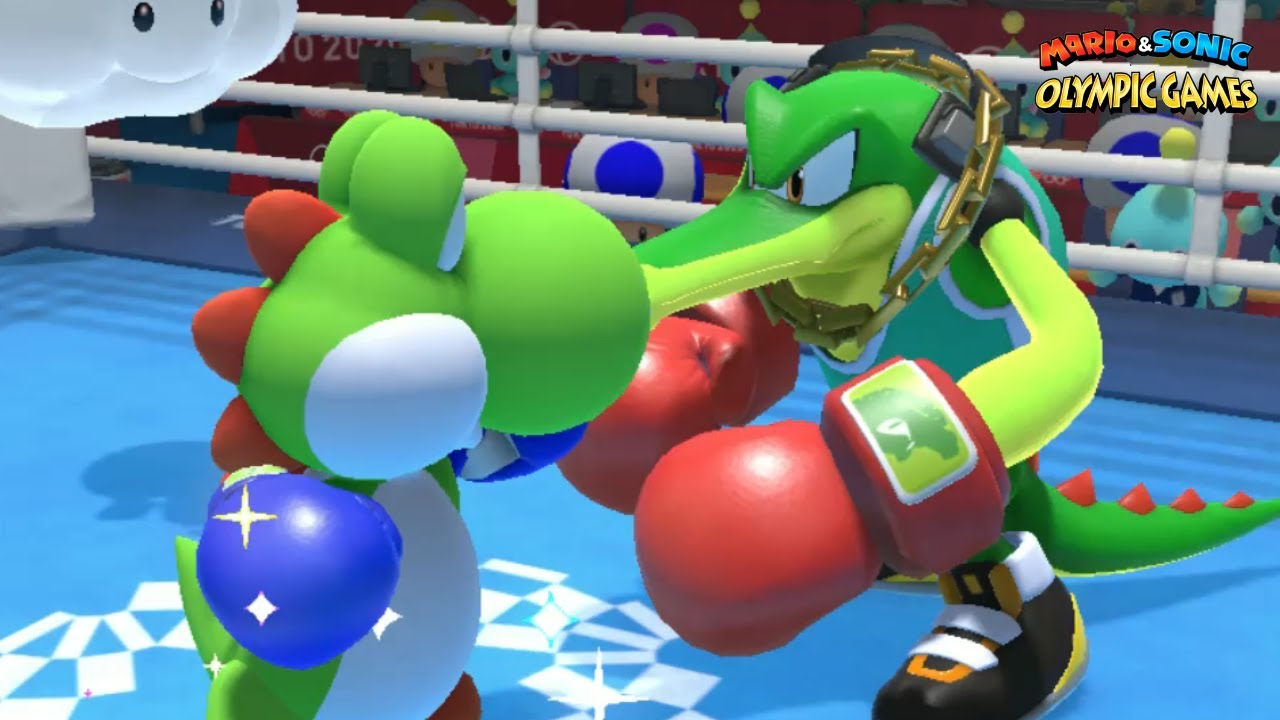 Mario & Sonic At The Olympic Games (Yoshi Boxing Gameplay #1) - YouTube