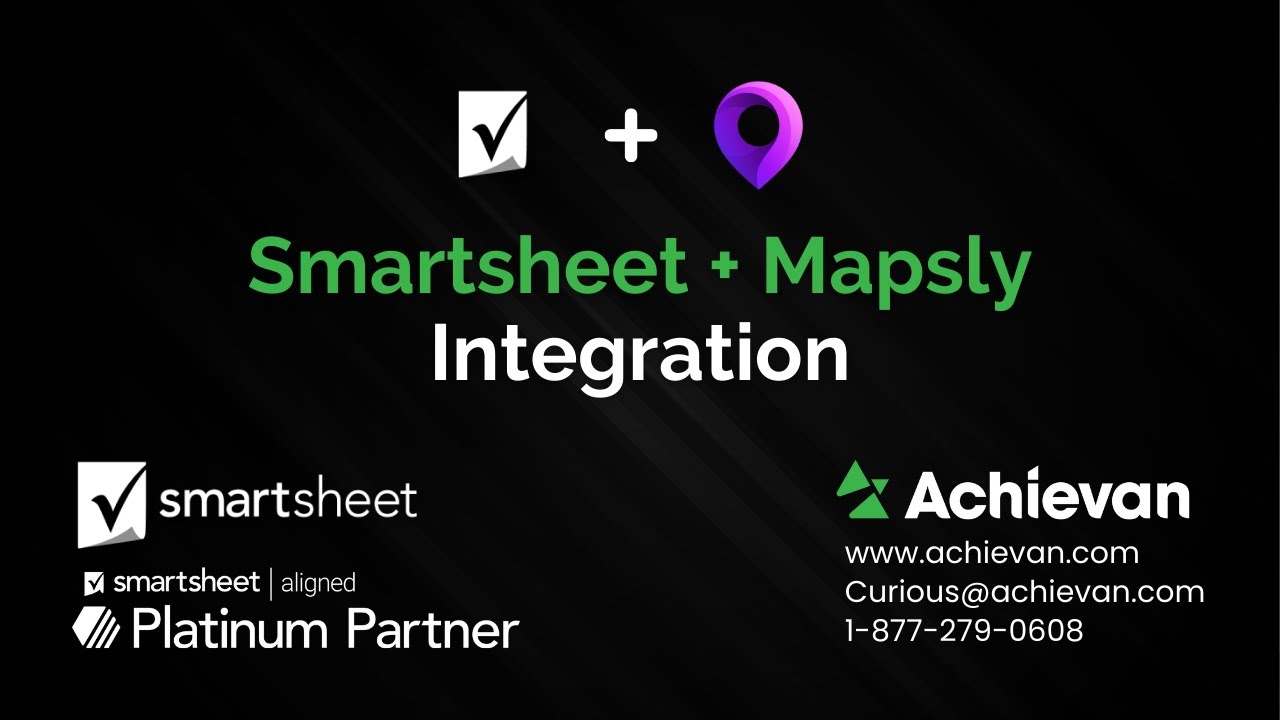 Smartsheet and Mapsly Integration - YouTube