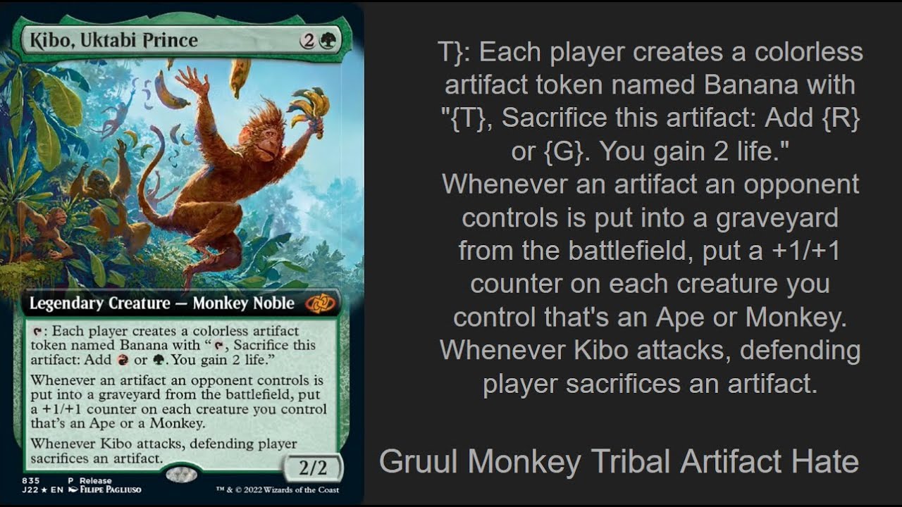 Kibo, Uktabi Price Ape Tribal EDH / Commander Artifact Destruction ...