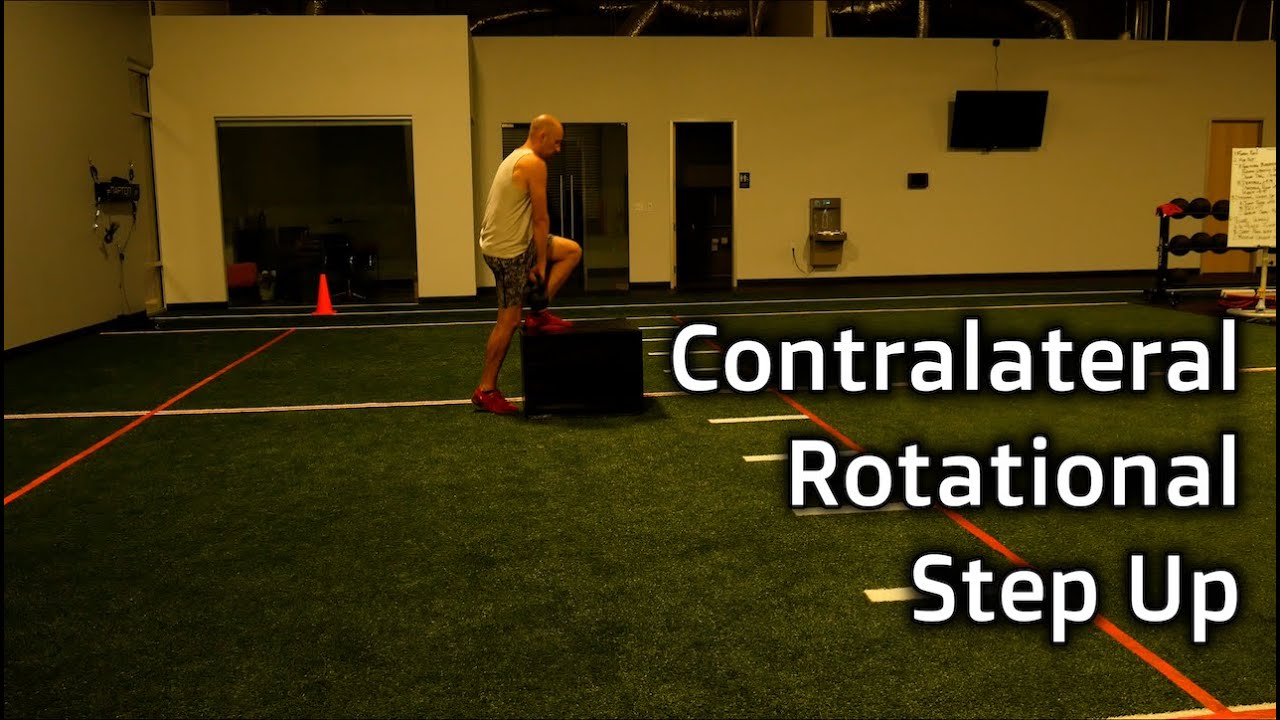 Contralateral Rotational Step Up - YouTube