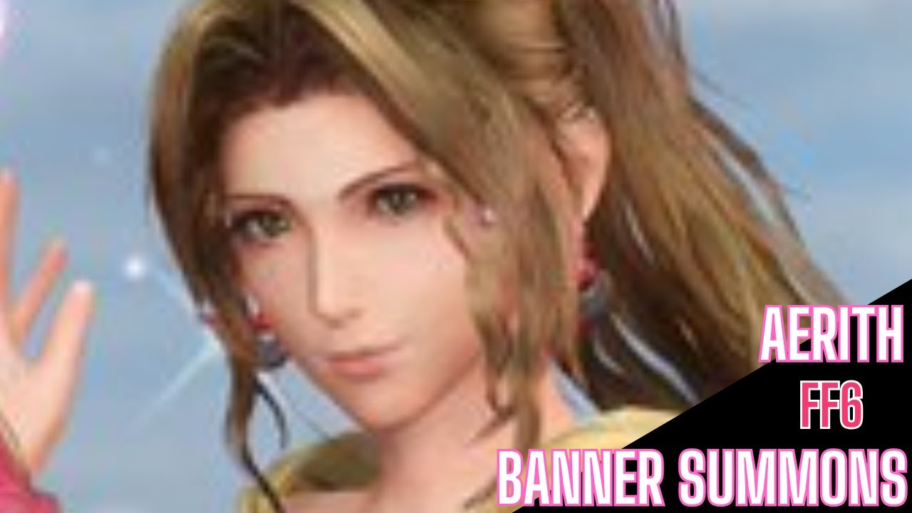 Final Fantasy 7 Ever Crisis - Pulling on Aerith FF 6 Banner - YouTube