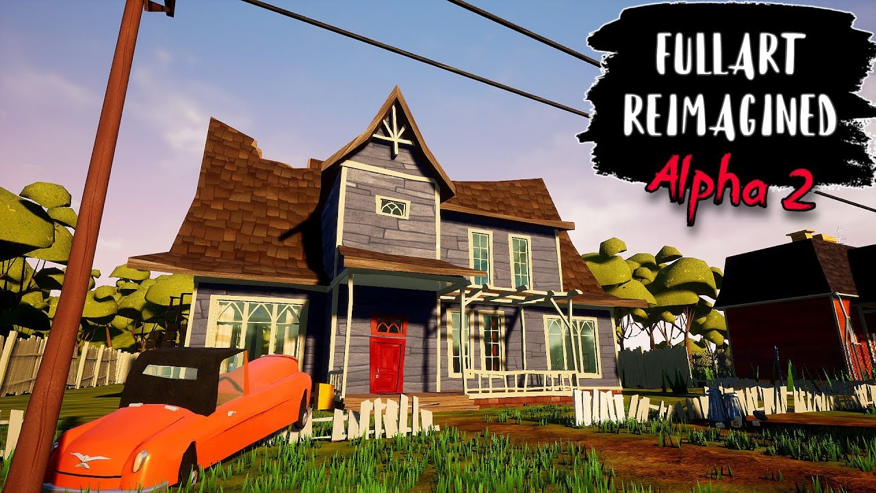 Alpha 2 Full Art Reimagined | Hello Neighbor Mod - YouTube