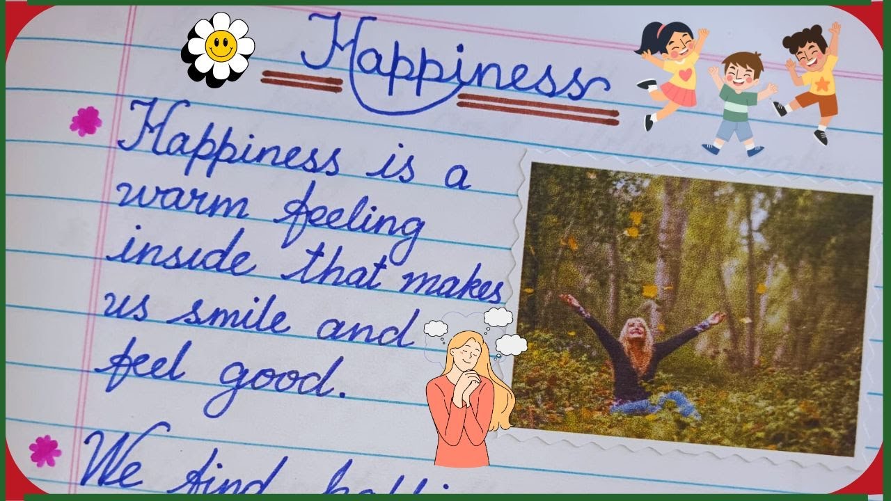 10 Lines Essay on Happiness | Few Lines Essay on Happiness | Writing ...