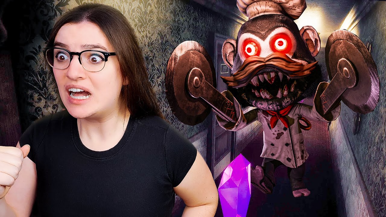 SCARY MONKEYS CHASING ME!!! (Dark Deception Part 1) - YouTube