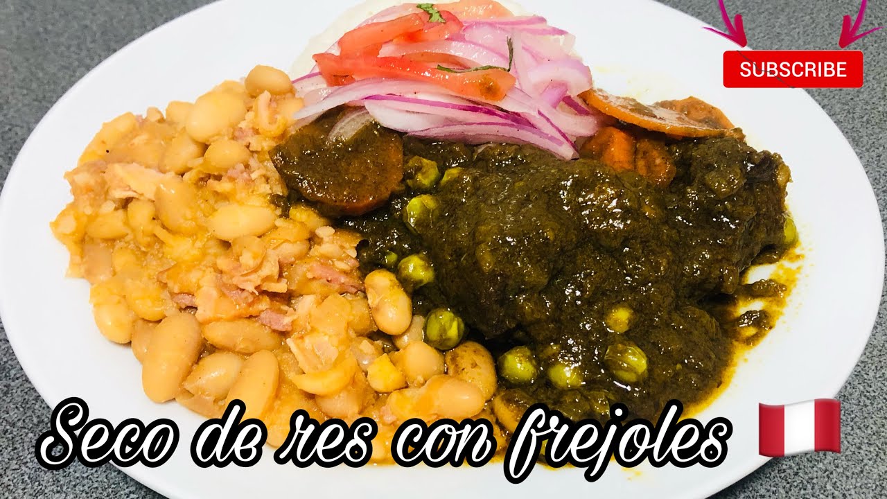 SECO DE RES CON FREJOLES muy ricos! 🇵🇪 - YouTube