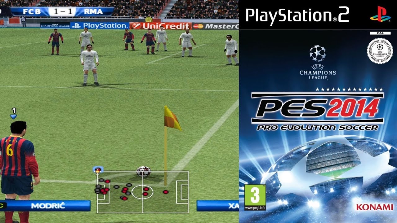PES 14: Pro Evolution Soccer 2014 - PS2 ISO - YouTube