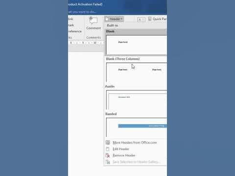 How to insert header and footer in MS - Word? - YouTube