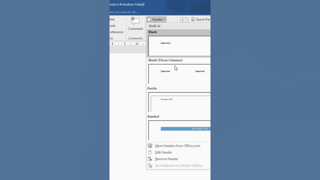 How to insert header and footer in MS - Word? - YouTube