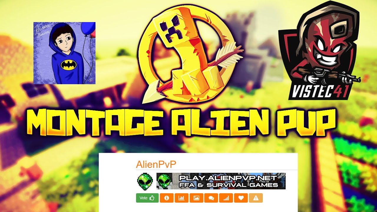 👽ALIENS👽 | MONTAGE PVP MINECRAFT | NEW SERVER SURVIVAL GAMES - YouTube