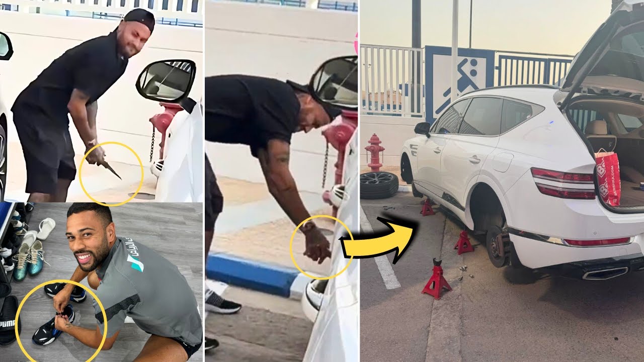 Neymar Slashed Tires of Teammate's Car Over Shoe Prank - YouTube