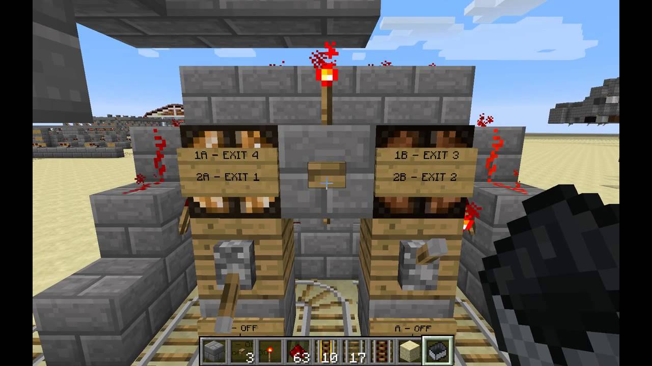Minecraft Minecart Transport Stations A to Z Part 2 - 2, 3, and 4 way ...