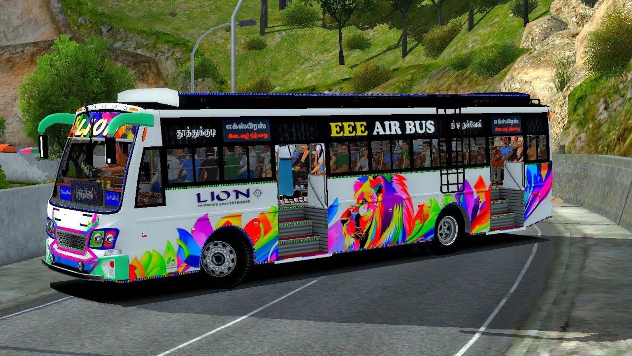 Lion Bus Mod for BUSSID 4.4 4K FREE RELESE @TeamTNBROfficial - YouTube