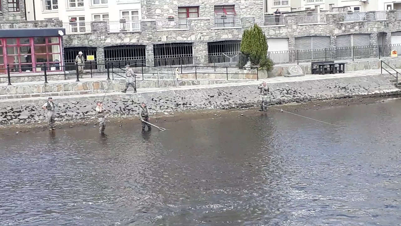 Salmon caught on Ridge pool, River Moy Ireland June 2018 - YouTube
