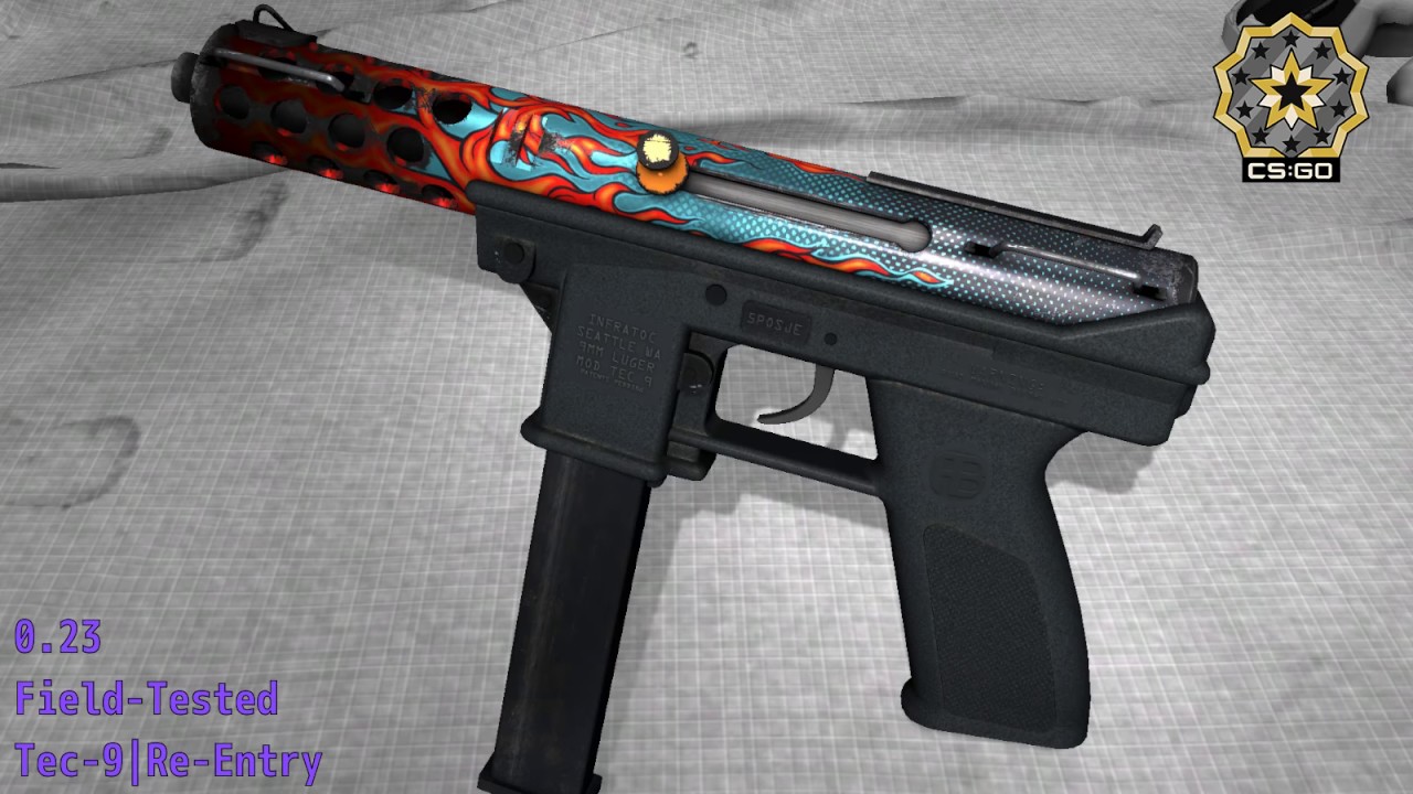 Tec-9 Re-Entry - Skin Wear Preview - YouTube