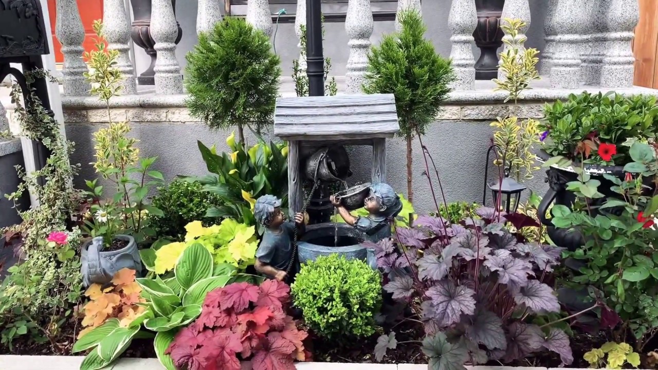 Front yard mini garden - YouTube