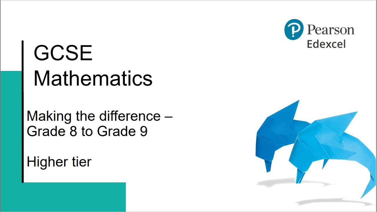 Making the difference grade 8 to grade 9 - YouTube