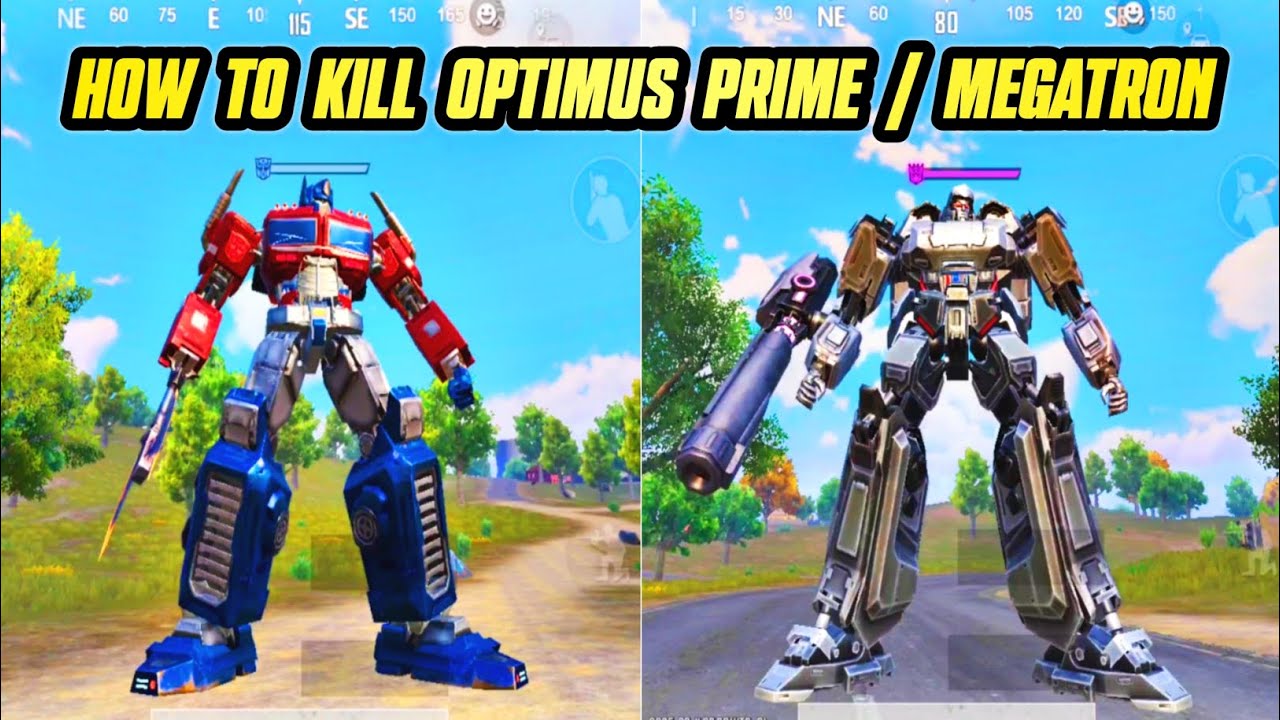 HOW TO KILL OPTIMUS PRIME / MEGATRON | HOW TO KILL TRANSFORMERS IN BGMI ...