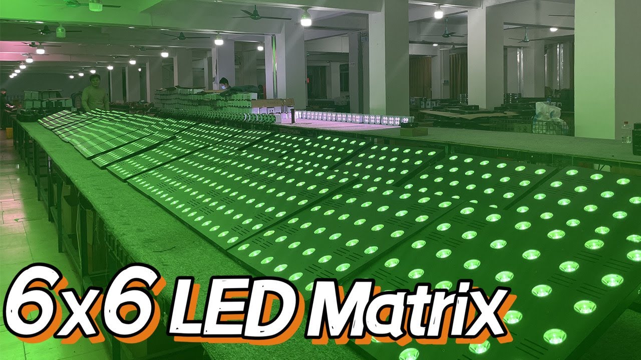 6X6 led matrix stage lighting - BO-M3603 - YouTube