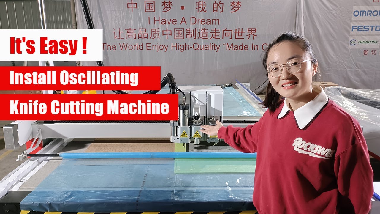 Latest 2023: How to Install Oscillating Knife Cutting Machine - YouTube
