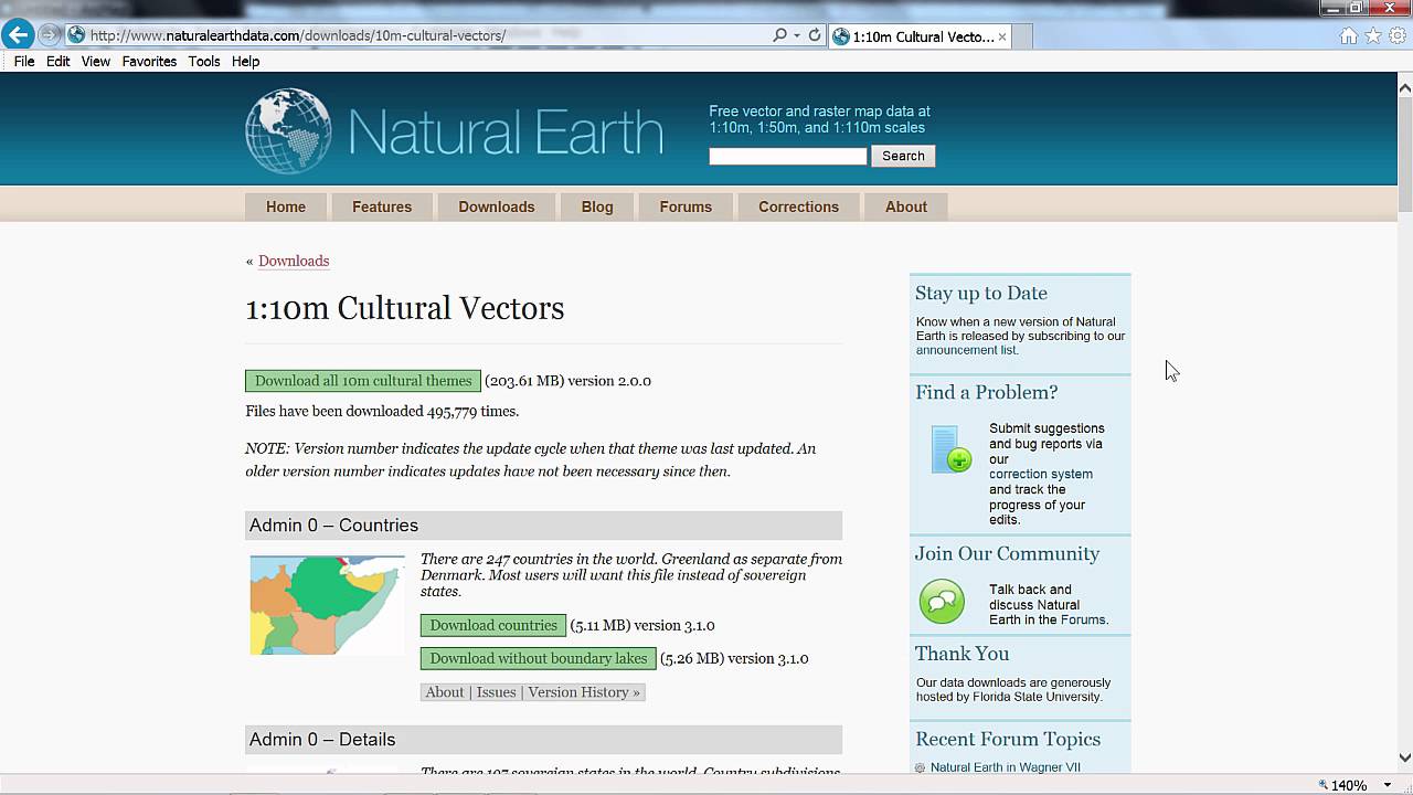 Download Natural Earth Data and Preview in ArcMap - YouTube