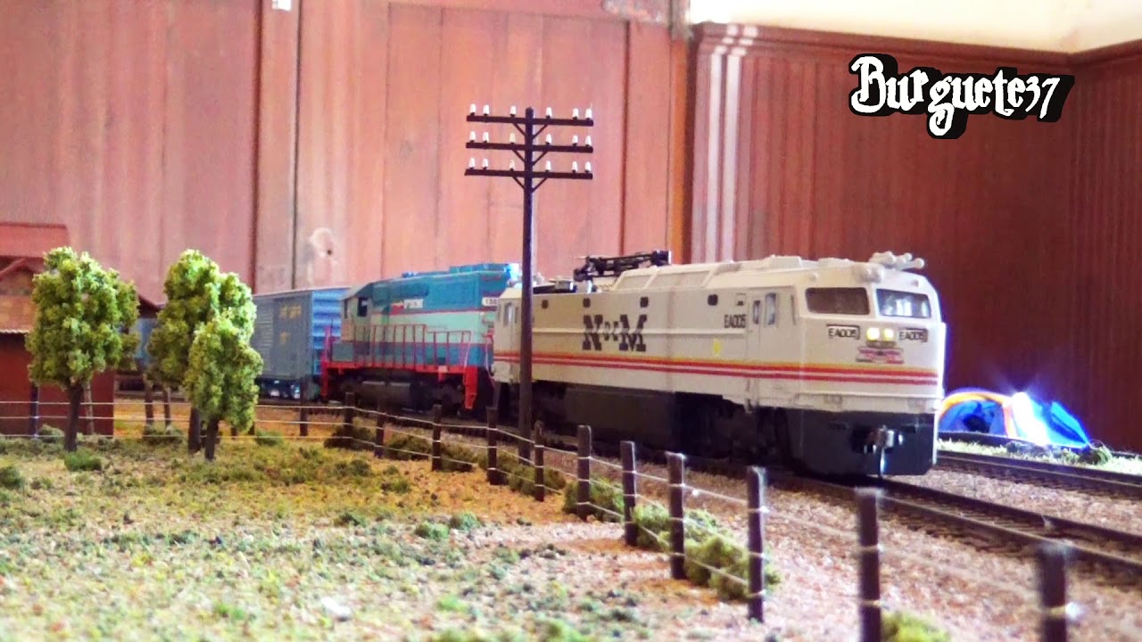🚂 Tren de Carga NdeM con la Eléctrica de lider E60C 2 - XVIII ...