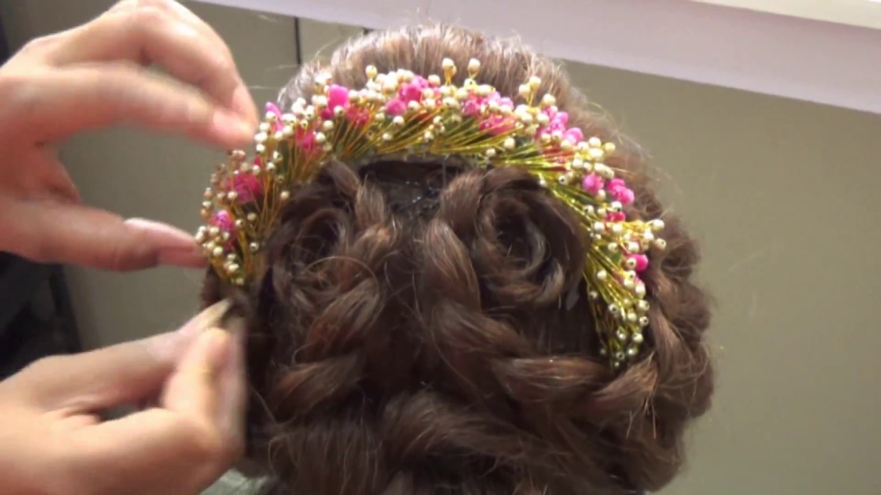 Side french braid with front puff - back bun & back french braid - 1 ...