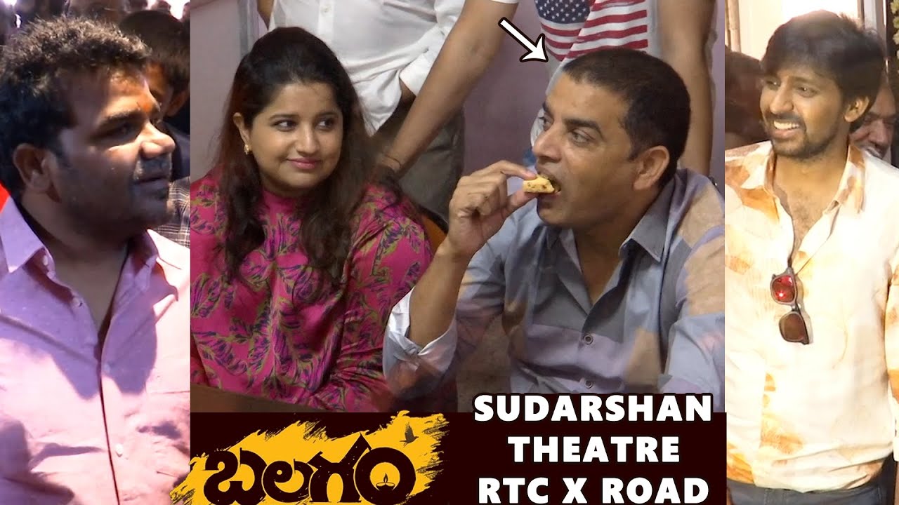 Balagam Movie Team @ Sudarshan Theatre RTC X ROAD | Priyadarshi ...