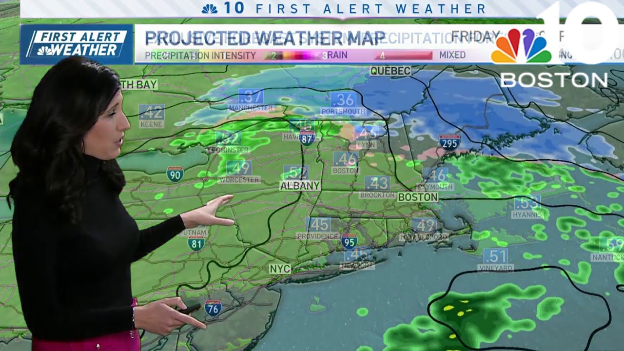 Weather forecast: The bulk of the rain falls overnight Thursday into ...