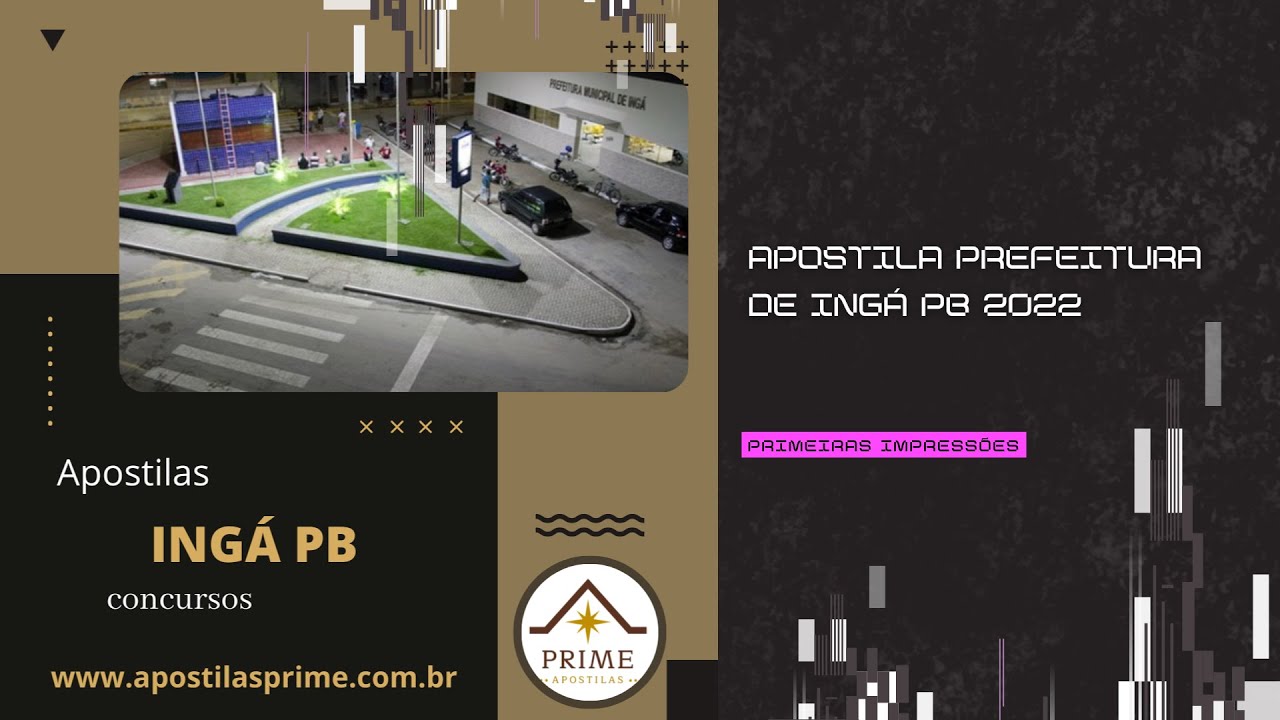 Apostila PREFEITURA DE INGÁ PB 2022 Profissional de Apoio Escolar - YouTube