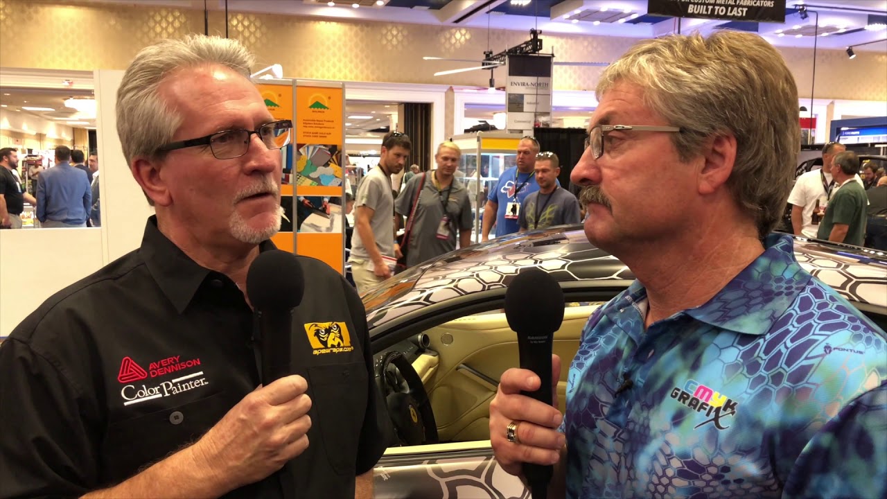CMYK Grafix's Mark Austin talks ColorPainter at SEMA 2017 - YouTube