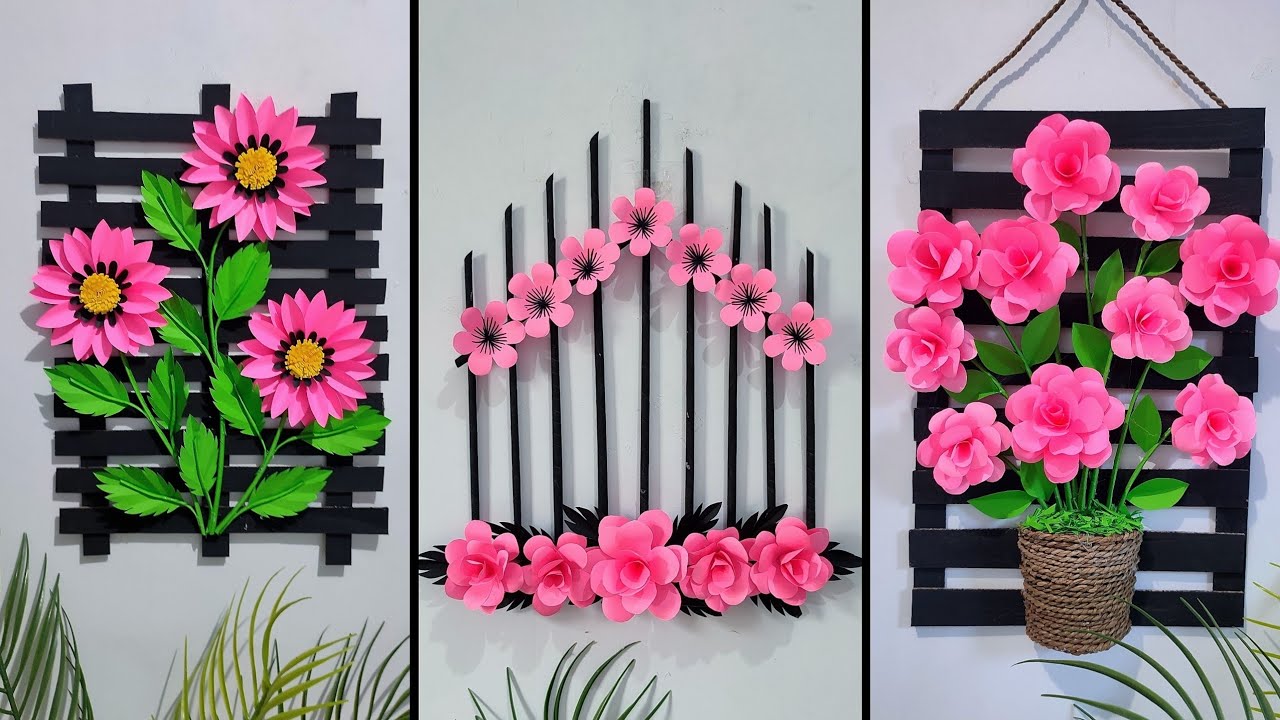 Quick and easy paper wall hanging | Paper craft for home decor | DIY ...