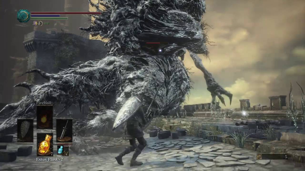 DARK SOULS 3 Big rock demon - YouTube