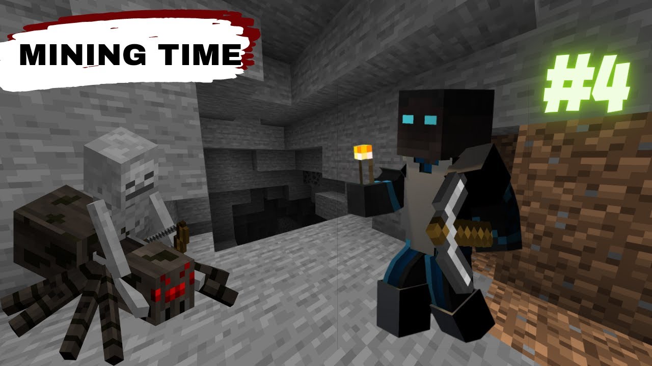 ITS MINING TIME | I FOUND RARE SKELETON | MINECRAFT JOURNEY | EP-4 ...