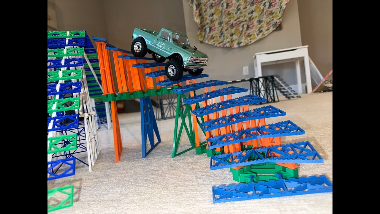 3D Printed Rock Crawler Spiral Staircase for SCX24 + TRX-4M - YouTube