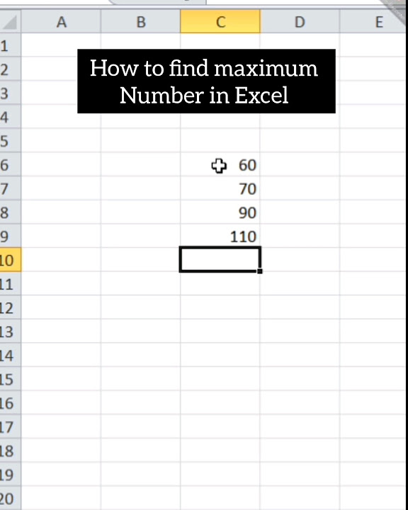 How to find maximum Numbers in Excel 🖥#shorts #shortvideo #youtubeshorts #excel # ...
