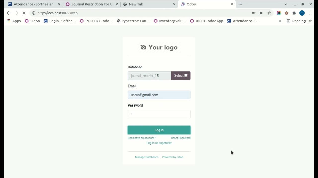Journal Restriction For User Odoo - YouTube