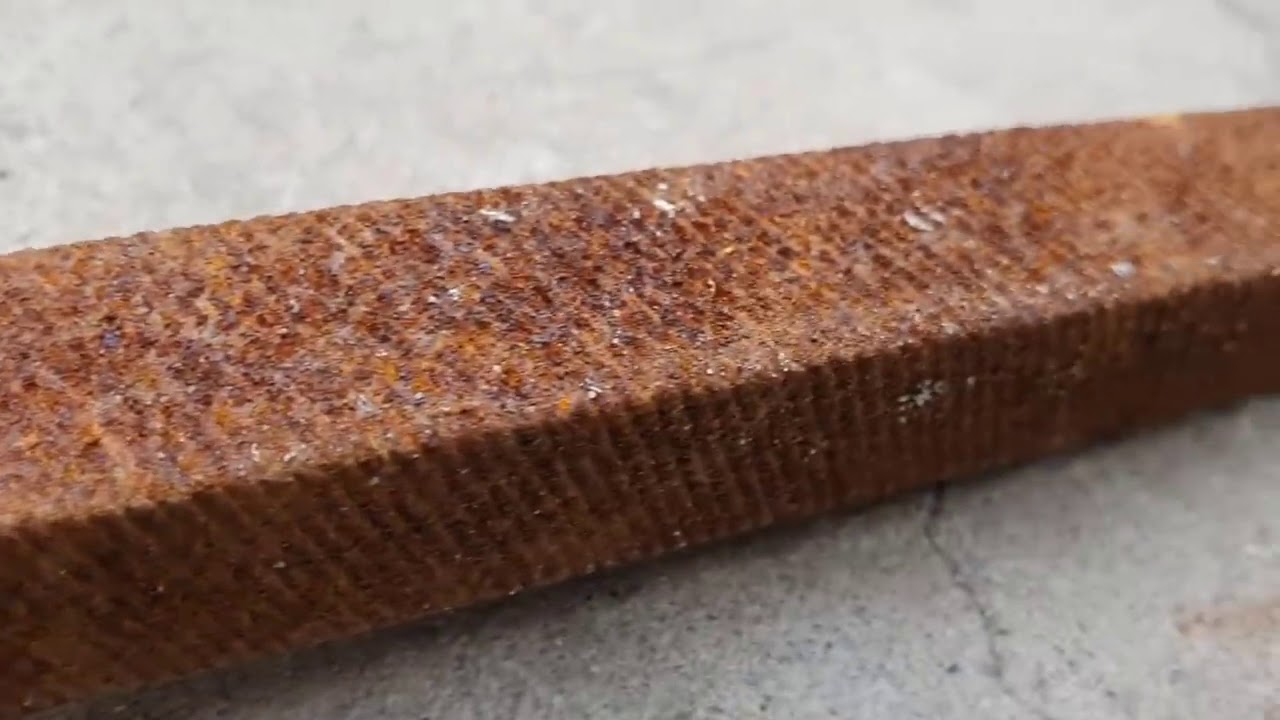 Restoration of RUSTY File into a very SHARP CHEF KNIFE by how to make ...
