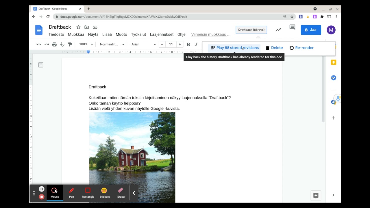Miten Toimii Draftback Google Docs Laajennus YouTube Miten Toimii Draftback Google Docs Laajennus YouTube