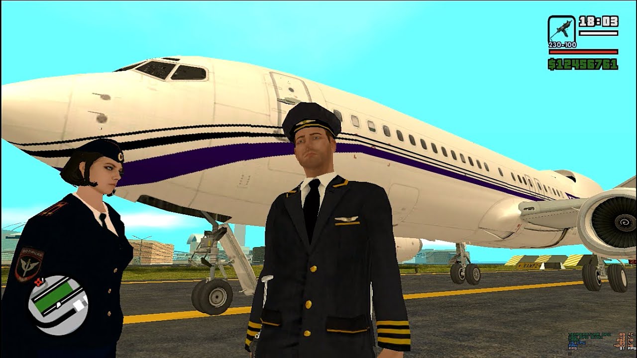 GTA SA. Boeing 737-400 Bussines Jet (MOD) - YouTube