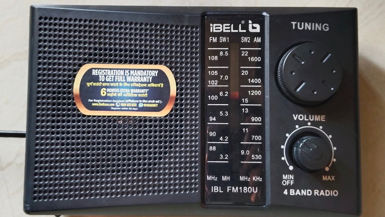IBELL FM REDIO UNBOXING FM/AM/SW1/SW2 4BAND REDIO PURCHASE 2022@SABIR ...